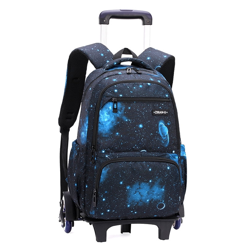 School Bags with wheels Rolling Backpack for boy Kids Student Wheeled ...