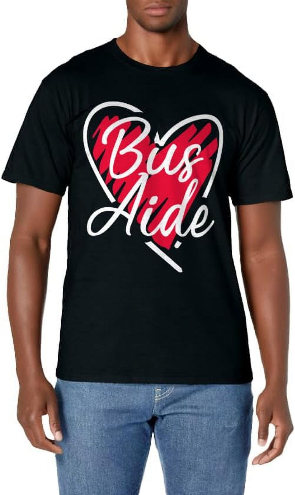 School Bus Aide Driver Driving Transport Vehicle Motorbus T-Shirt ...