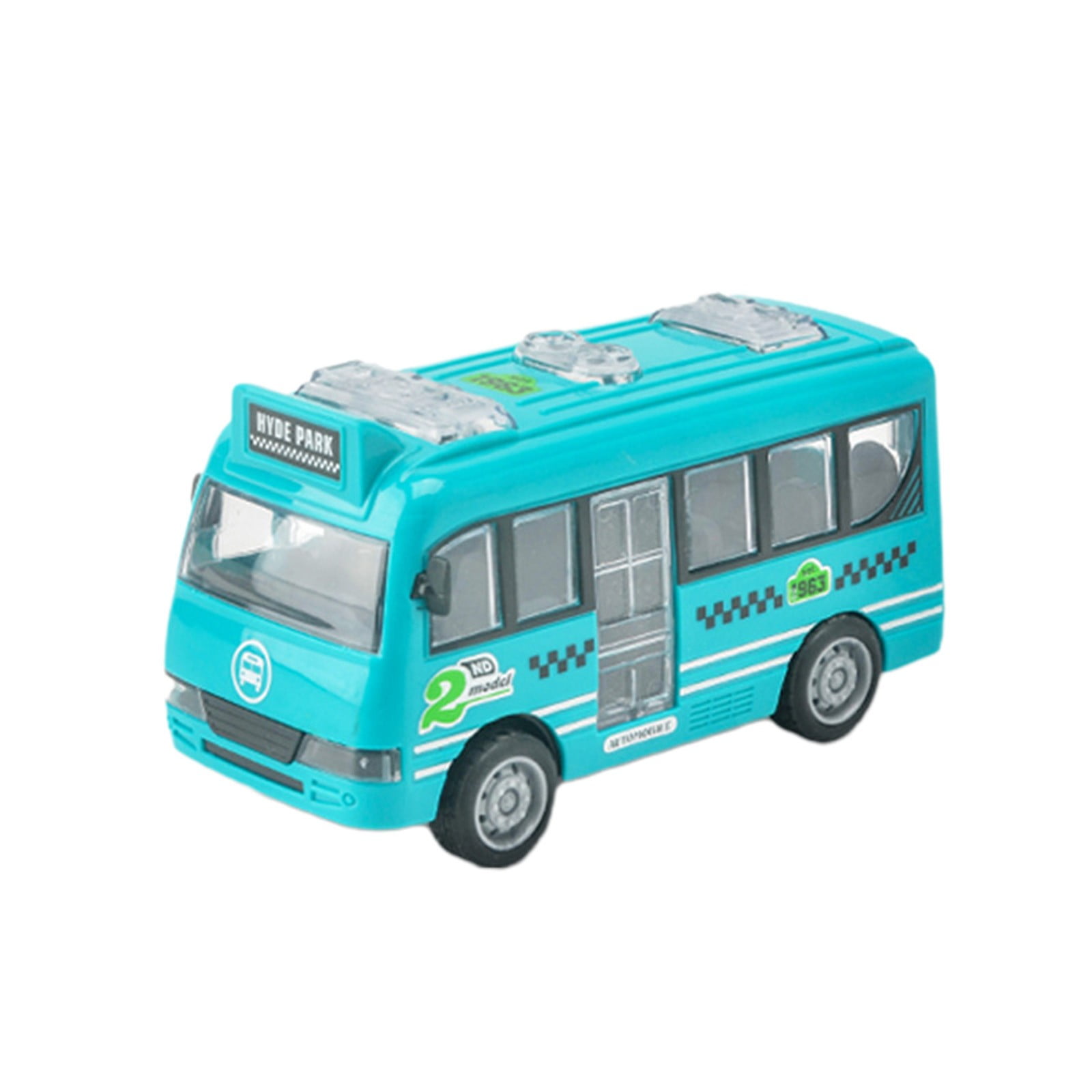 School Bus Die Toy Cast Pull Back Public Transportation Vehicles Mini ...