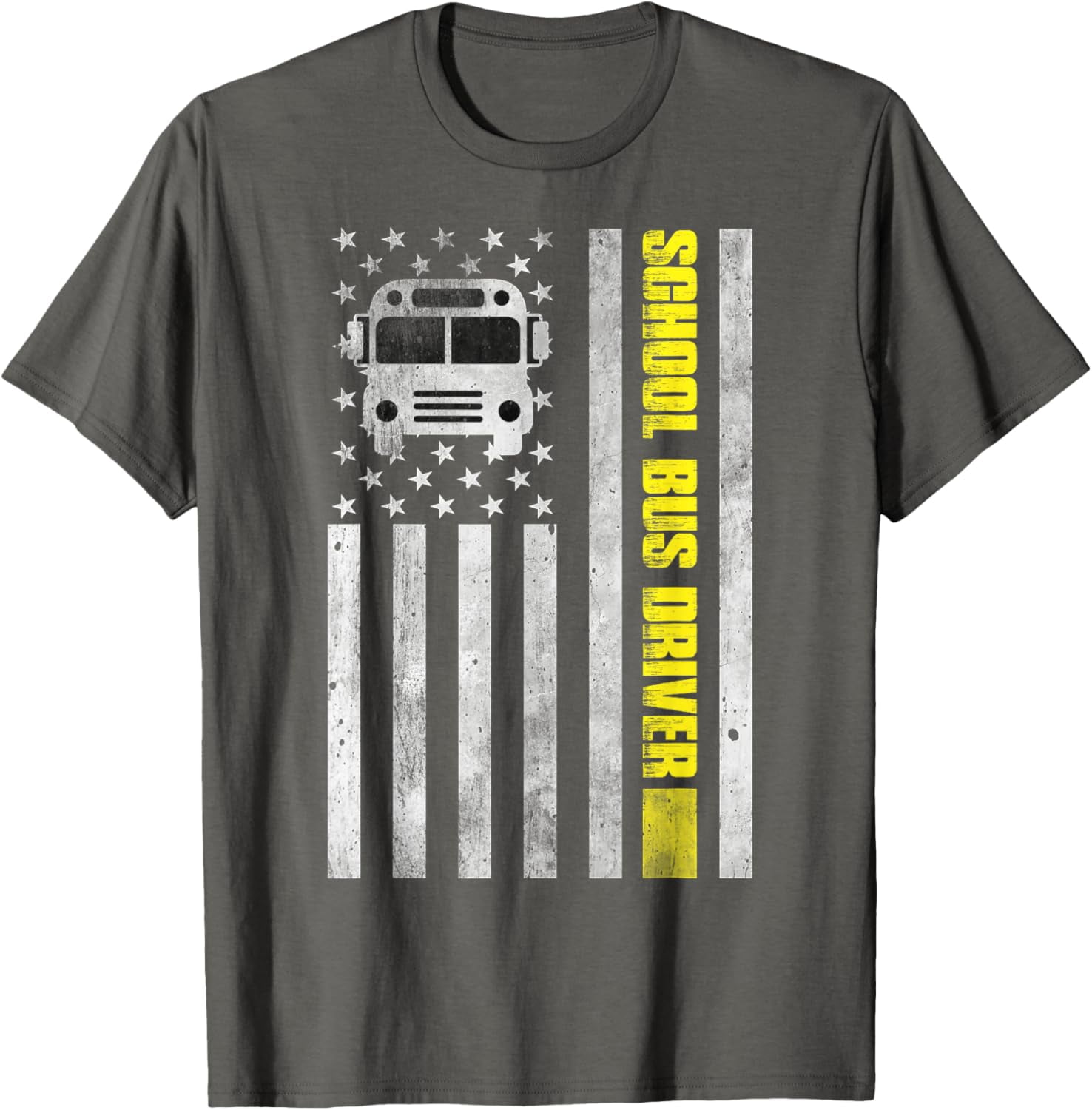 School Bus Driver American Flag Shirt, School Bus Driver T-Shirt100 ...