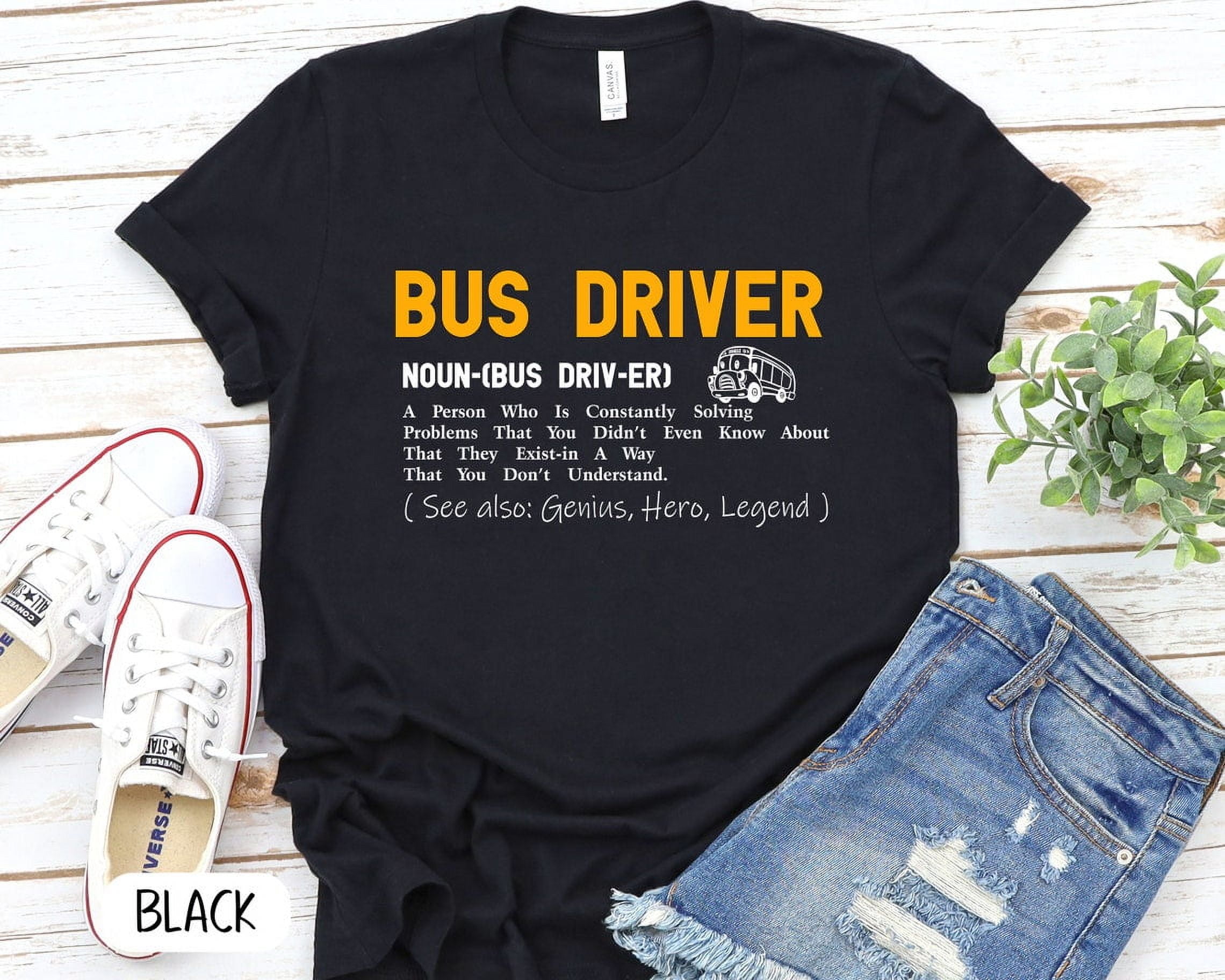 School Bus Driver Definition Shirt, Early Rising Always Smiling Safe ...