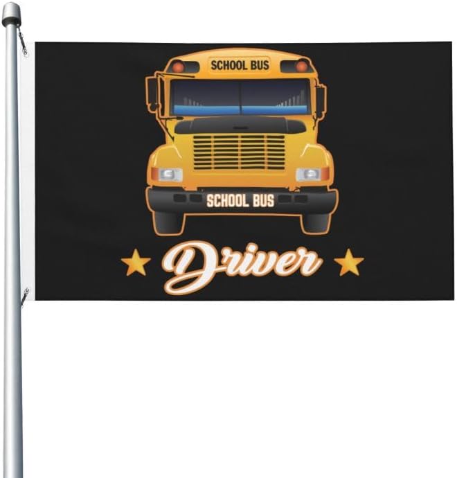 School-Bus-Driver Flag 3x5 ft Double-sided printing Garden flag Home ...