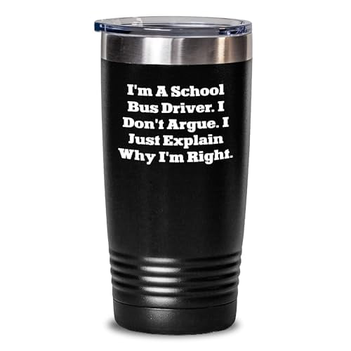School Bus Driver Humor Tumbler, Gifts from Friends to School Bus ...