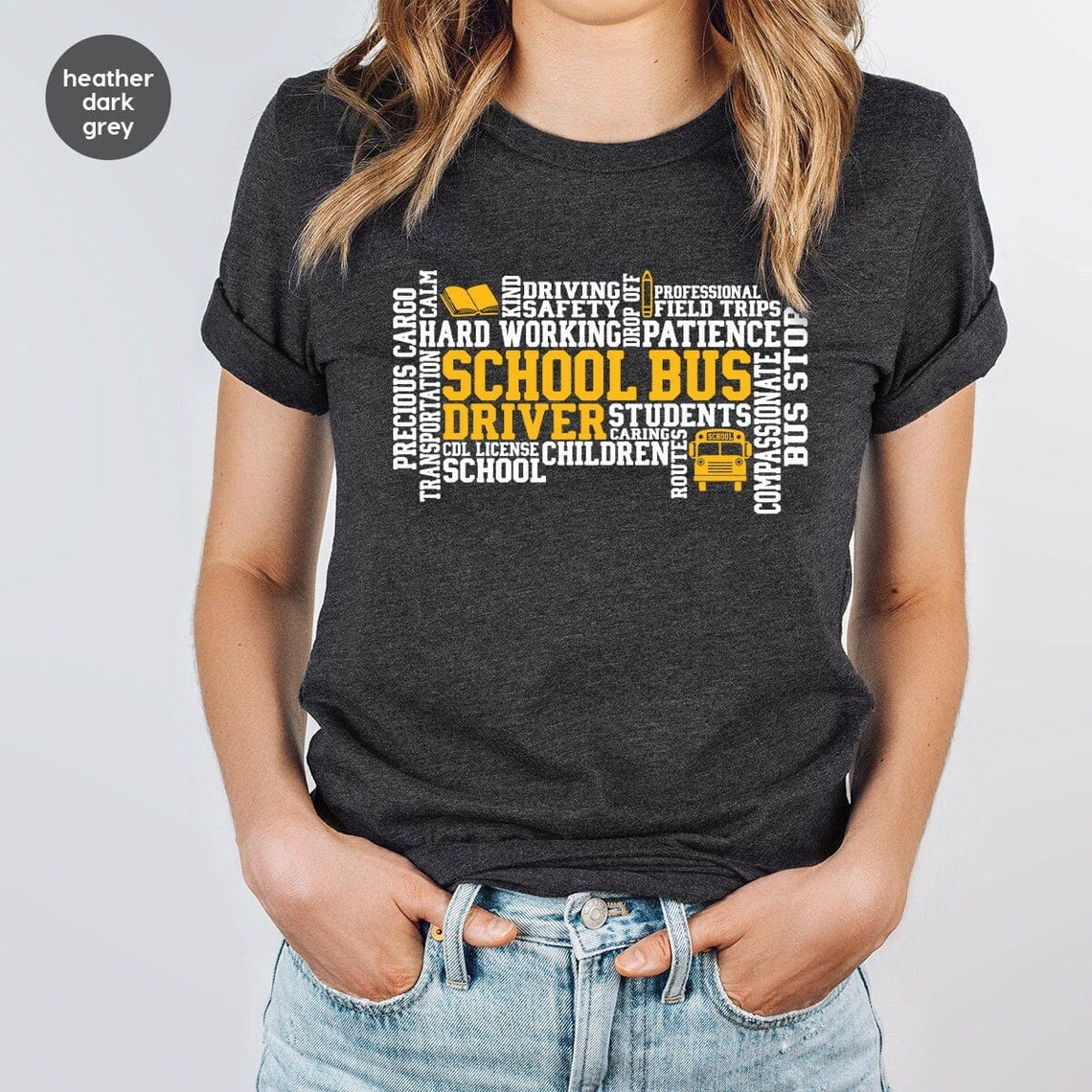 School Bus Driver Shirt, School Bus Driver Gift, School Bus Driver ...