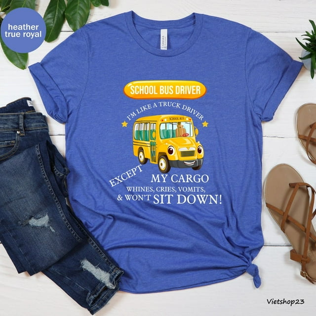 School Bus Driver Tee – Back To School Gift For Bus Drivers Shirt ...