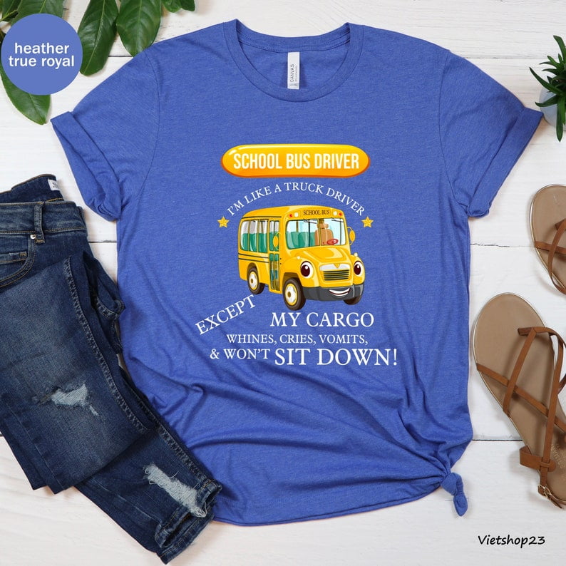 School Bus Driver Tee – Back To School Gift Shirt For Bus Drivers ...