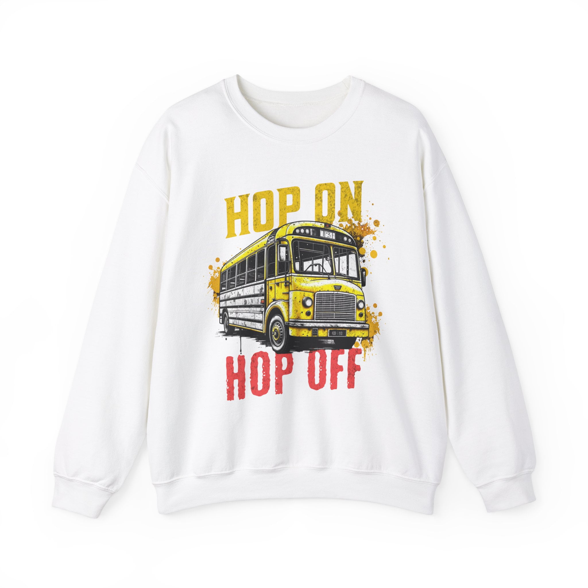 School Bus Driver Unisex Sweatshirt, Hop On Hop Off - Walmart.com