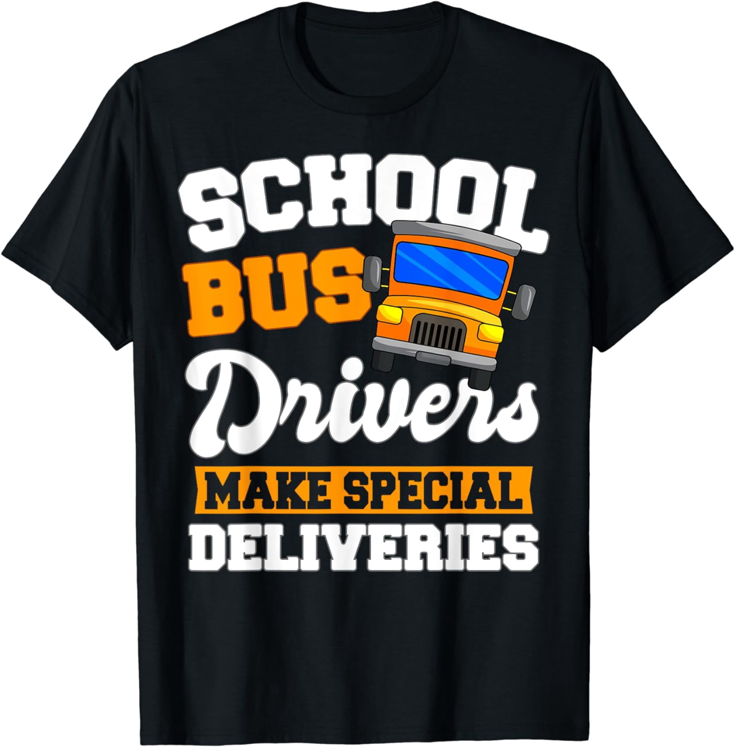 School Bus Driver Yellow Shuttle Student Service Vehicle Cotton T-Shirt ...