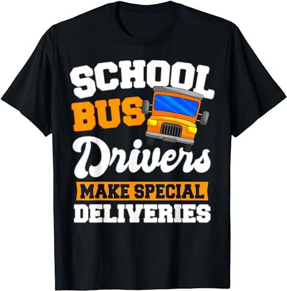 School Bus Driver Yellow Shuttle Student Service Vehicle T-Shirt ...