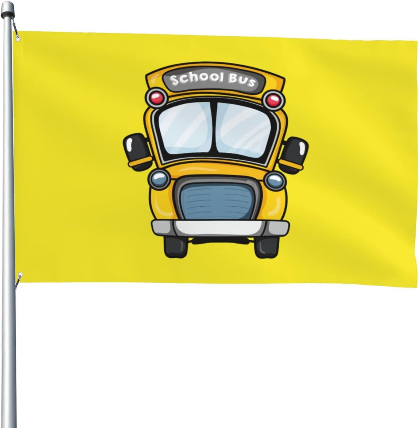 School Bus Flag 4x6 Ft Heavy Duty Durable Outdoor Decorative Banner ...