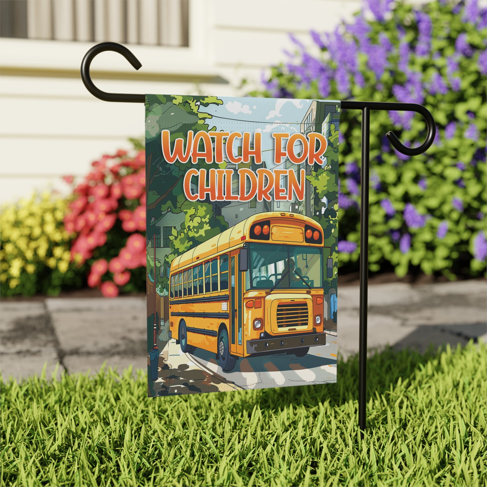 School Bus Flag, Back to School Flag, First Day of School Flag ID-0708 ...