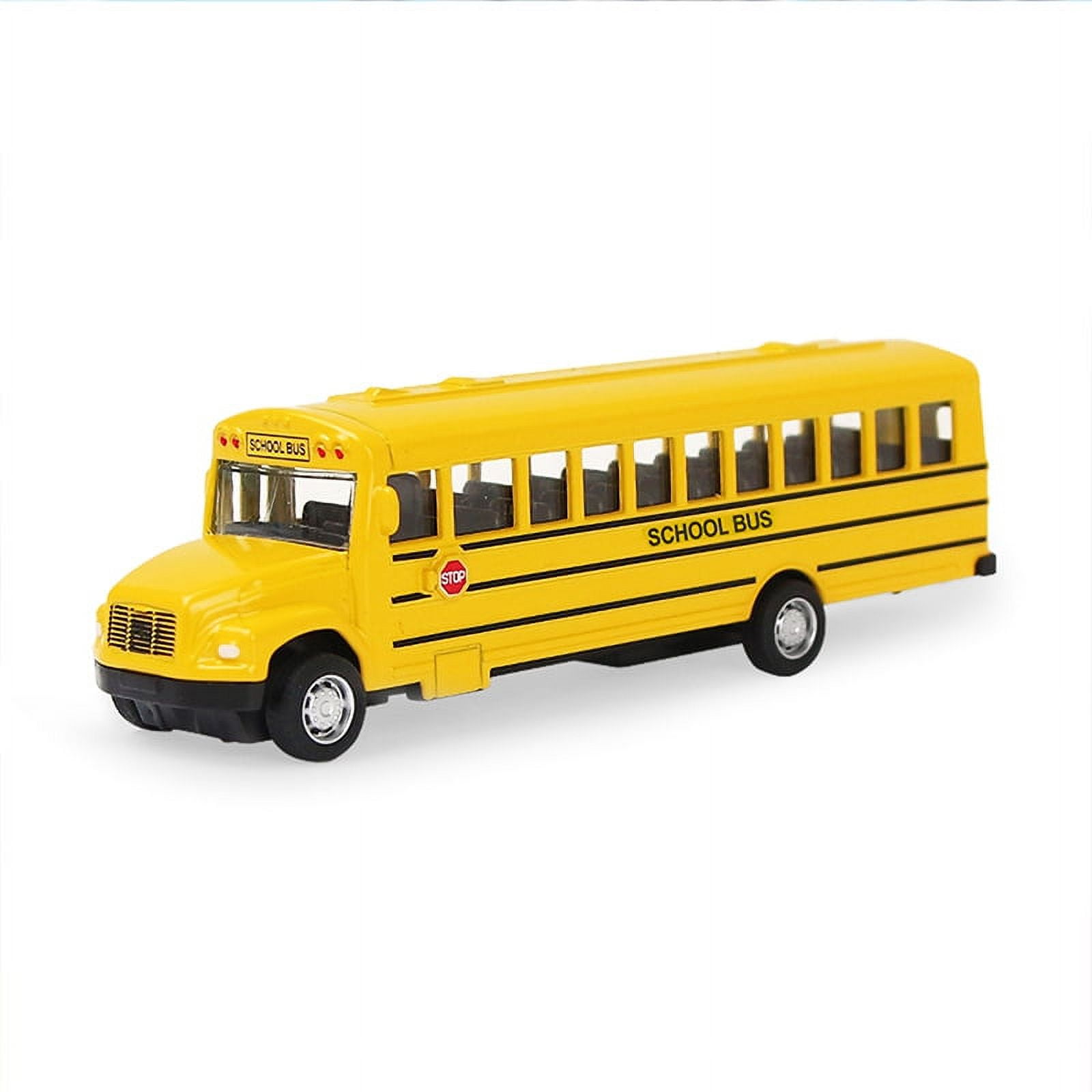 School Bus Model Alloy Simulation Pull Back School Bus Model Toy for ...