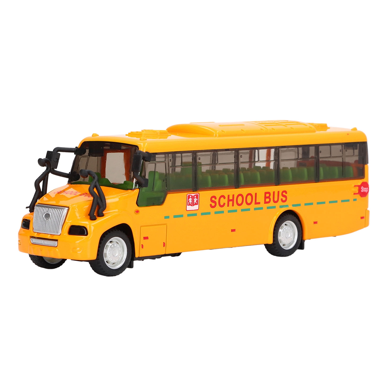 School Bus Model Toy Casting Alloy Openable Door 1:32 Toy Vehicle with ...