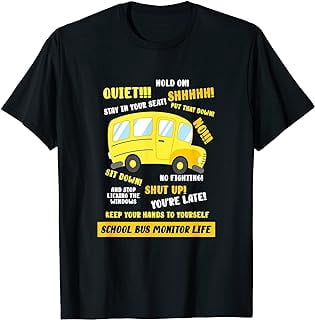School Bus Monitor Life T-Shirt - Walmart.com