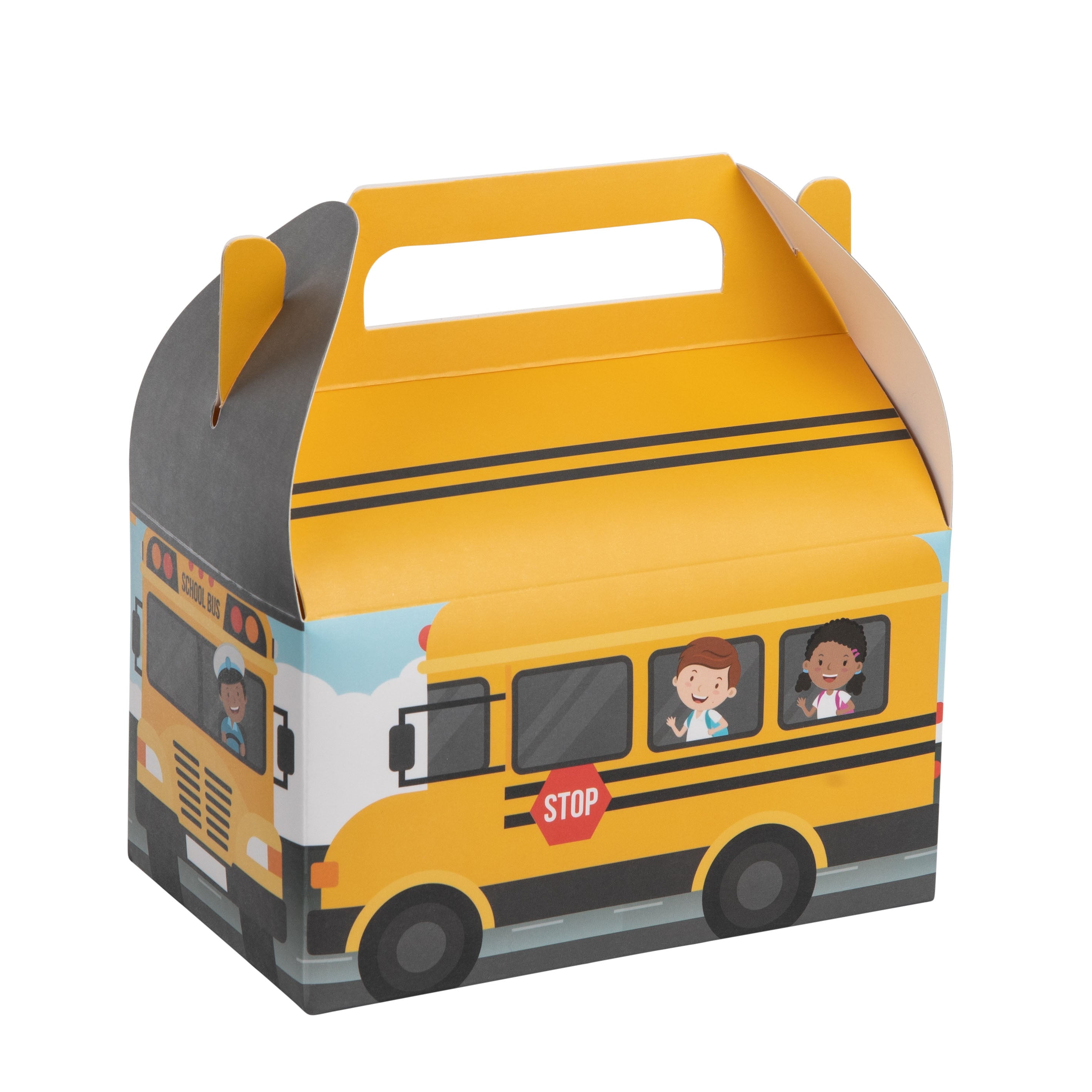 20 Pack, School Bus Themed Goodie Favor Candy Container - Treat Box for ...