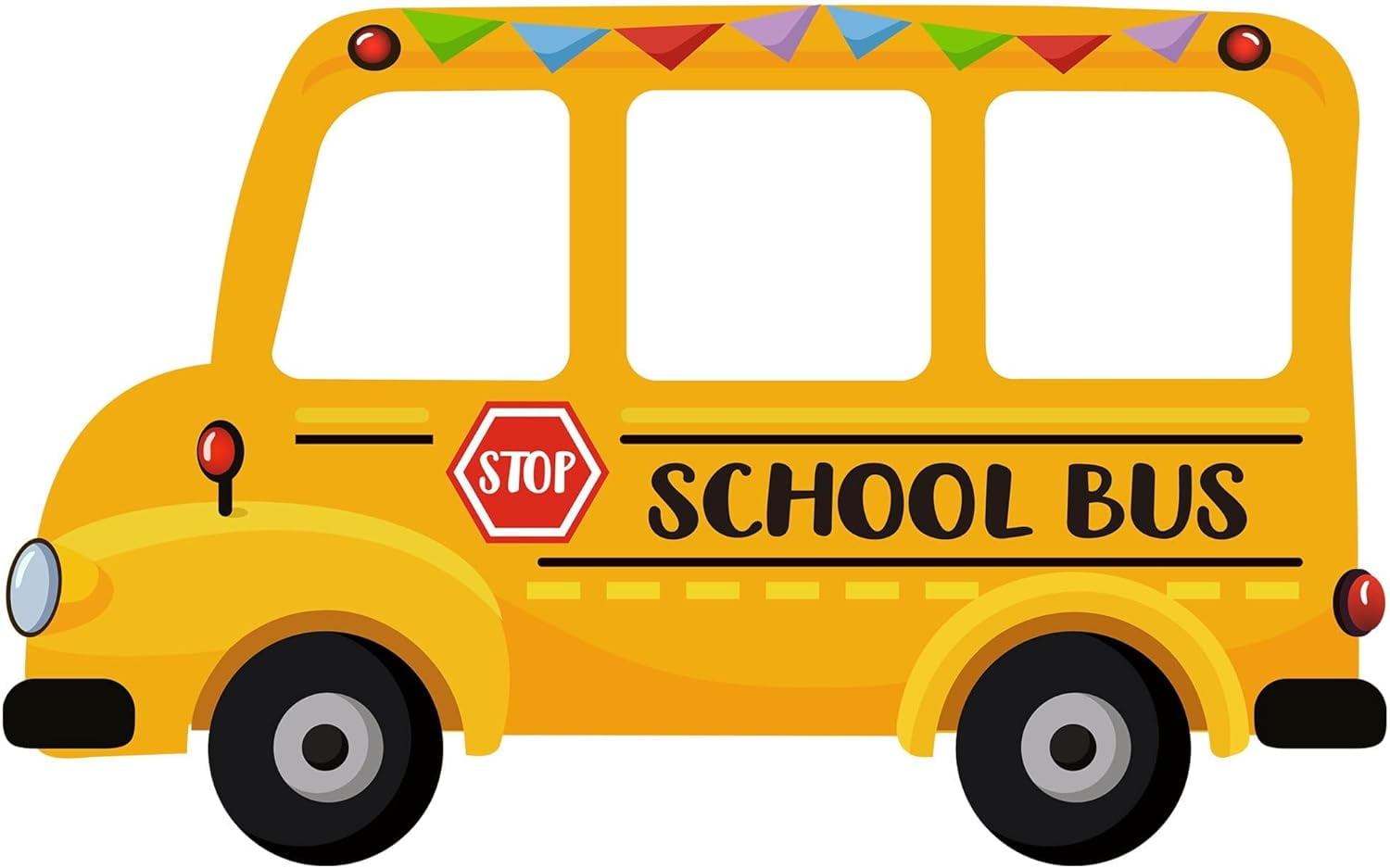 School Bus Photo Frame Selfie Back to School Decorations First Day of ...