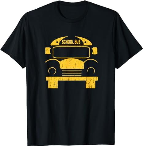 School Bus Shirt - Children kids Toddler School Bus Tshirt T-Shirt ...