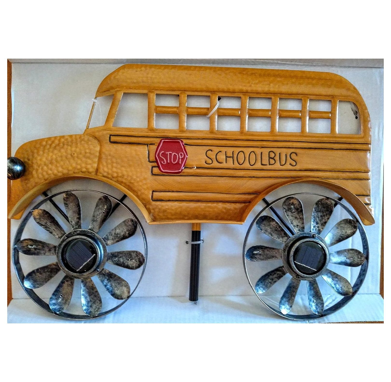 School Bus Solar Wind Spinner / Windmill - Walmart.com