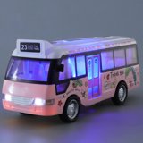 School Bus Sound Light Tour Bus Model Boy Toy Diecasts Toy Vehicles ...