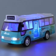 LIYJTK City Bus Toy, Die Cast Pull Back Mini Bus Model, Alloy and ...