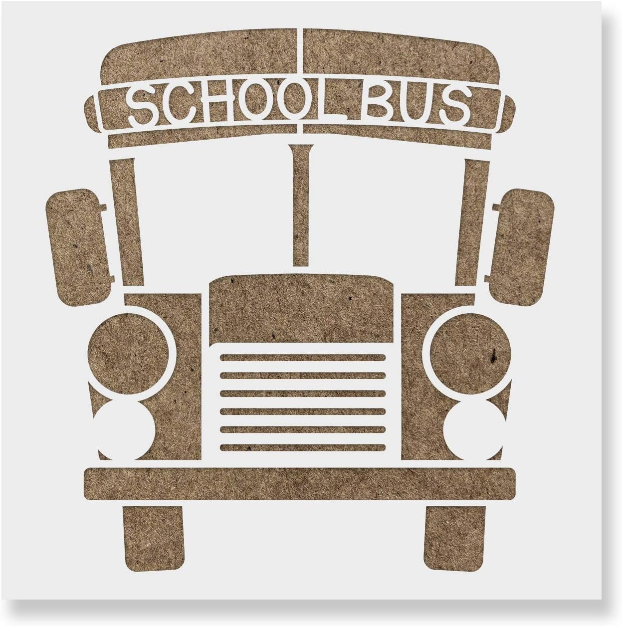 School Bus Stencil - Stencils for Canvas, Stencils for Wood, Mylar ...