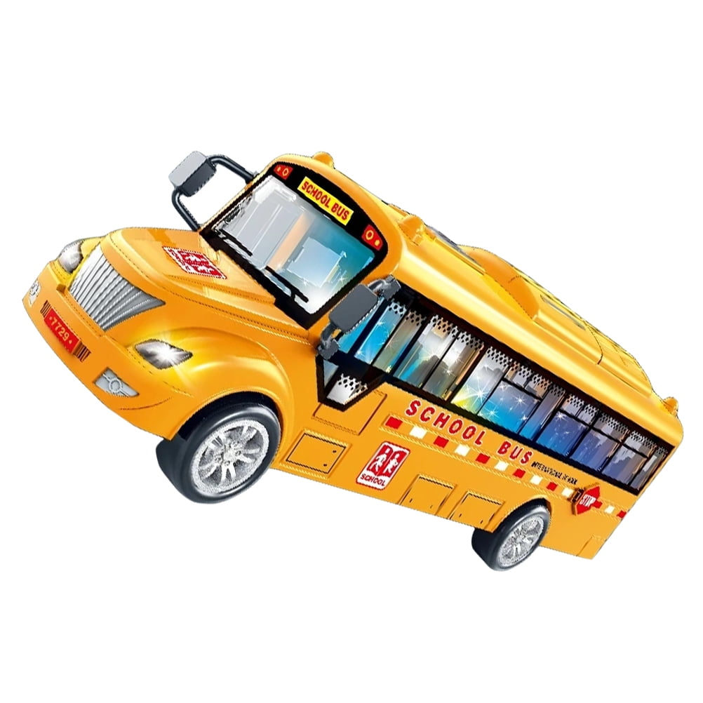 School Bus Toy Car Toy Simulation Bus Model with Sounds and Lights for ...
