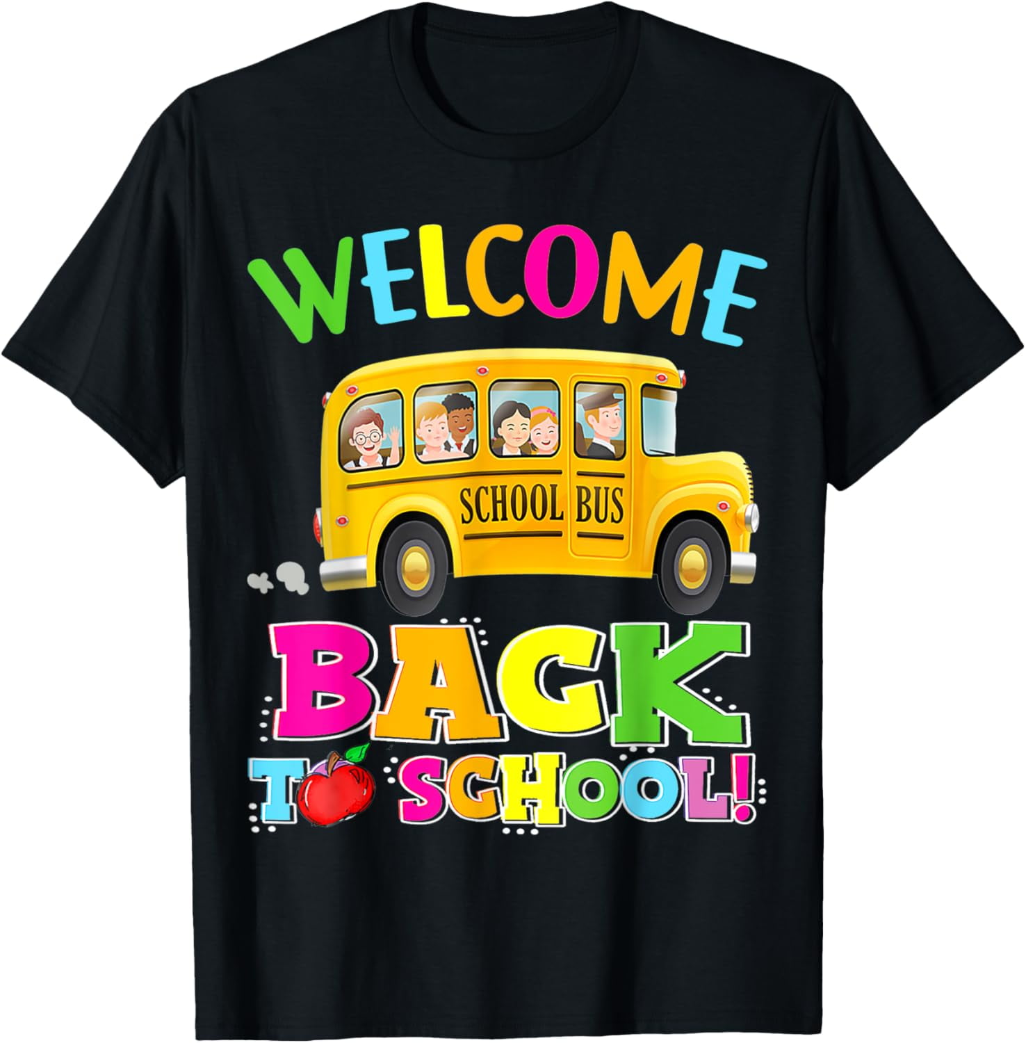 School Bus Welcome Back To School First Day of School T-Shirt - Walmart.com
