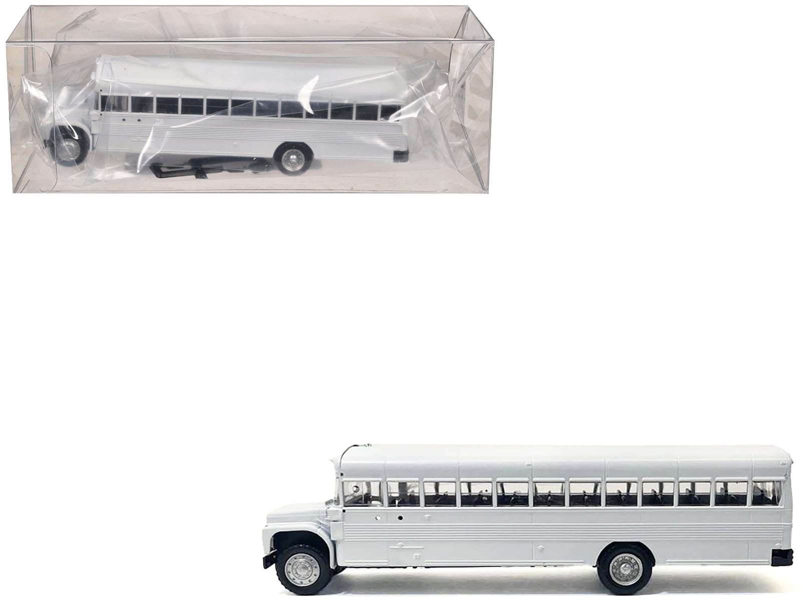 School Bus White 1/87 (HO) Plastic Model by Promotex - Walmart.com