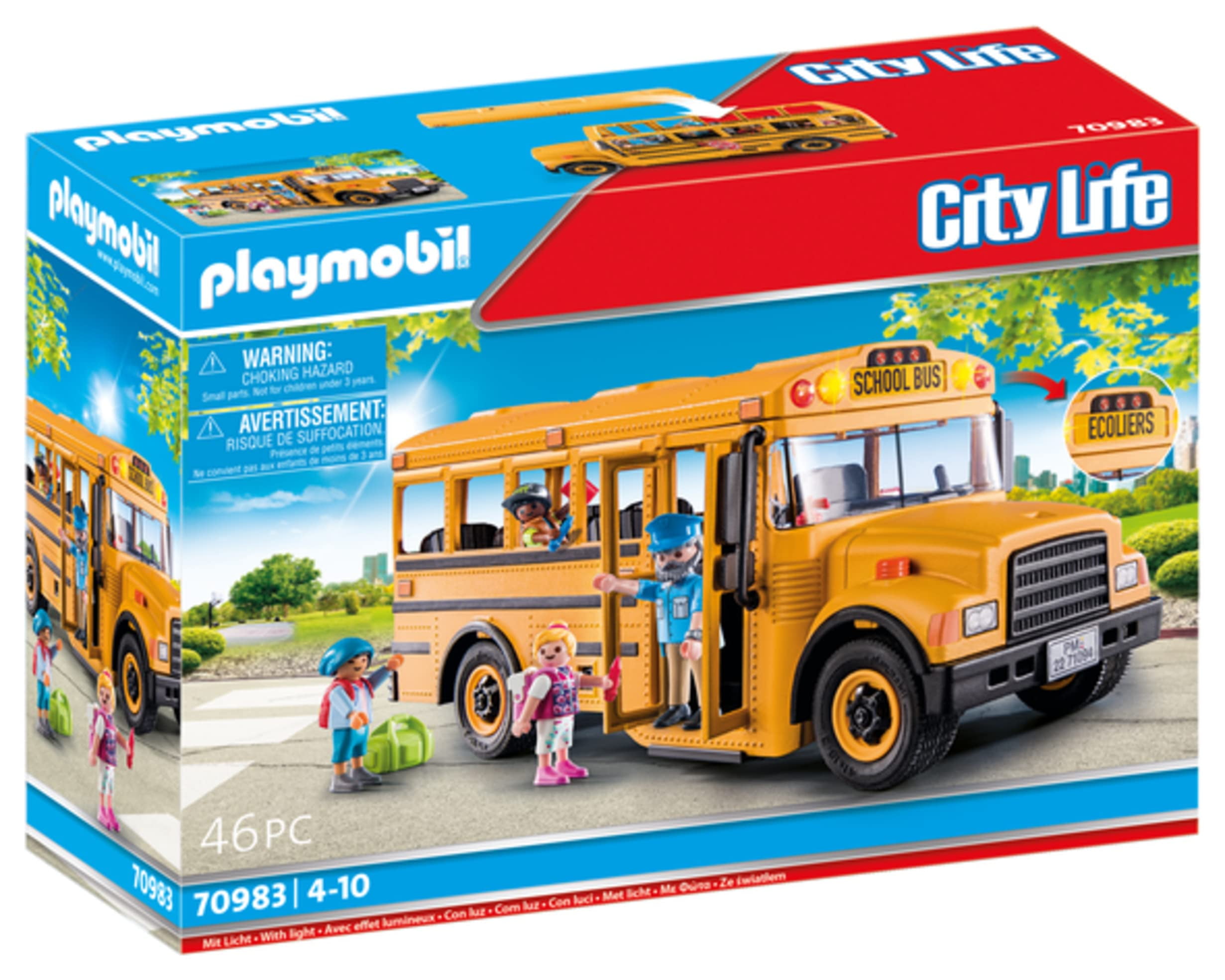School Bus With Accessories And 4 Figures - Walmart.com