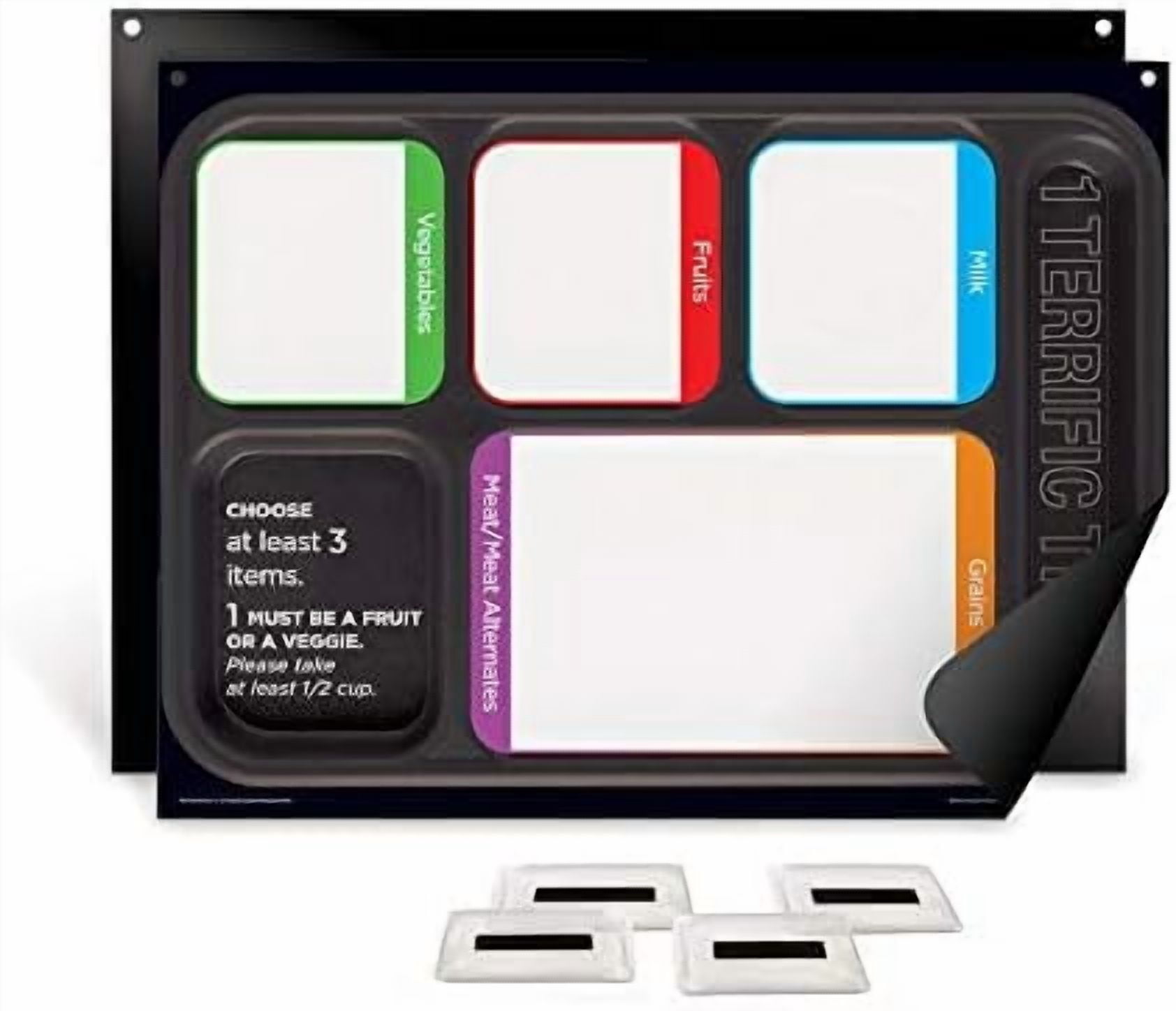 School Cafeteria Magnetic Menu Board | 1 Terrific Tray™ Easy Mag-Mount ...