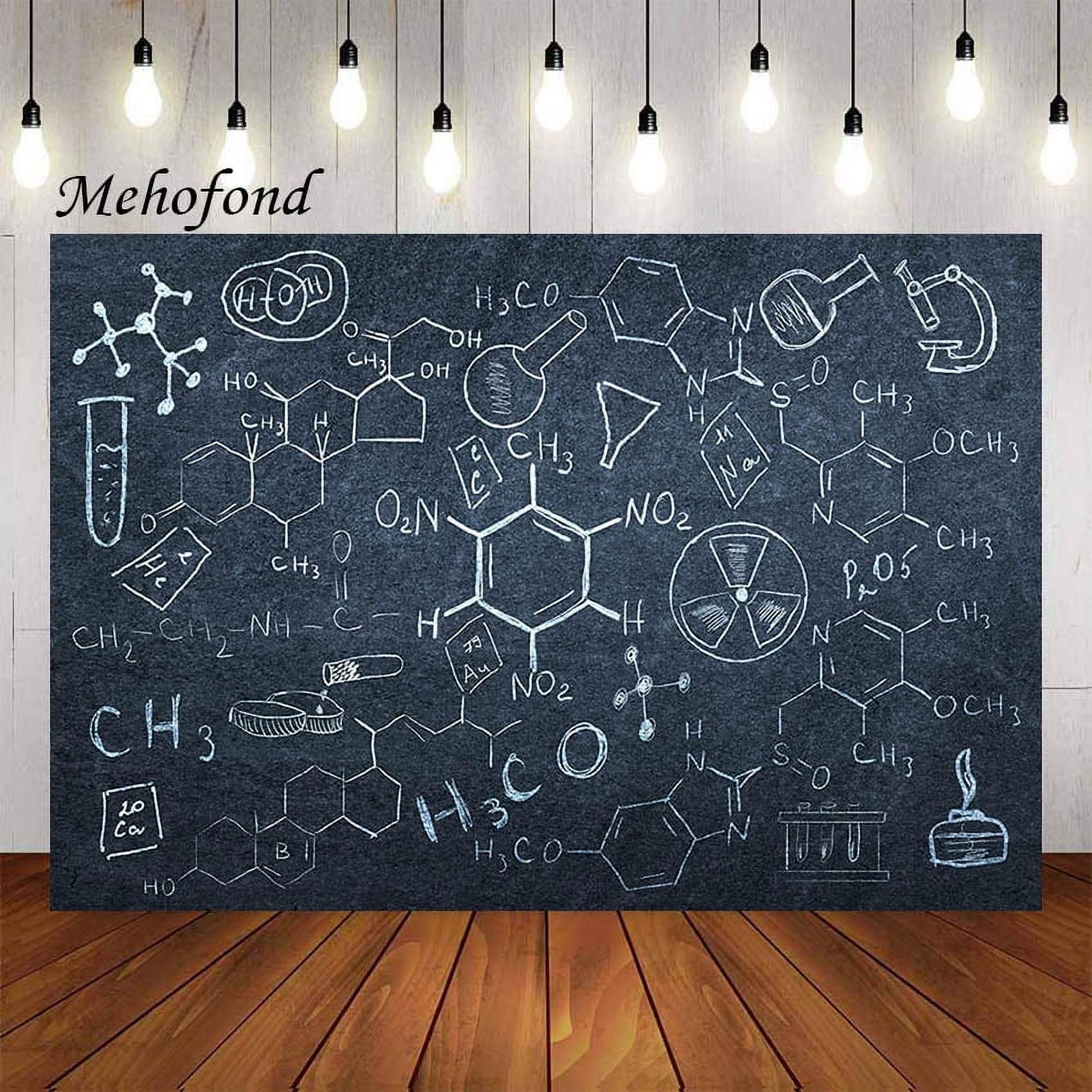 School Chemistry Classroom Chalkboard Scientist Kids Birthday Party r ...
