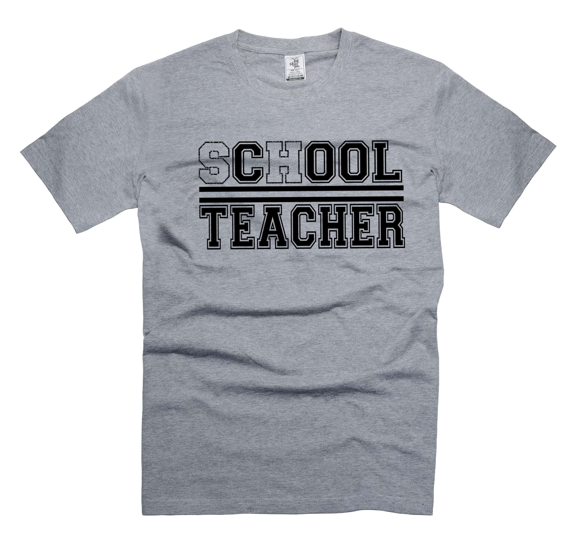 School Cool Teacher Shirt Mens Womens Teacher Shirts Funny Teacher Gift ...