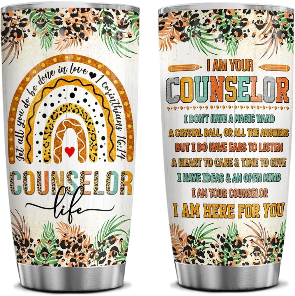School Counselor 20oz Tumbler - Counselor Appreciation Gift, Office ...