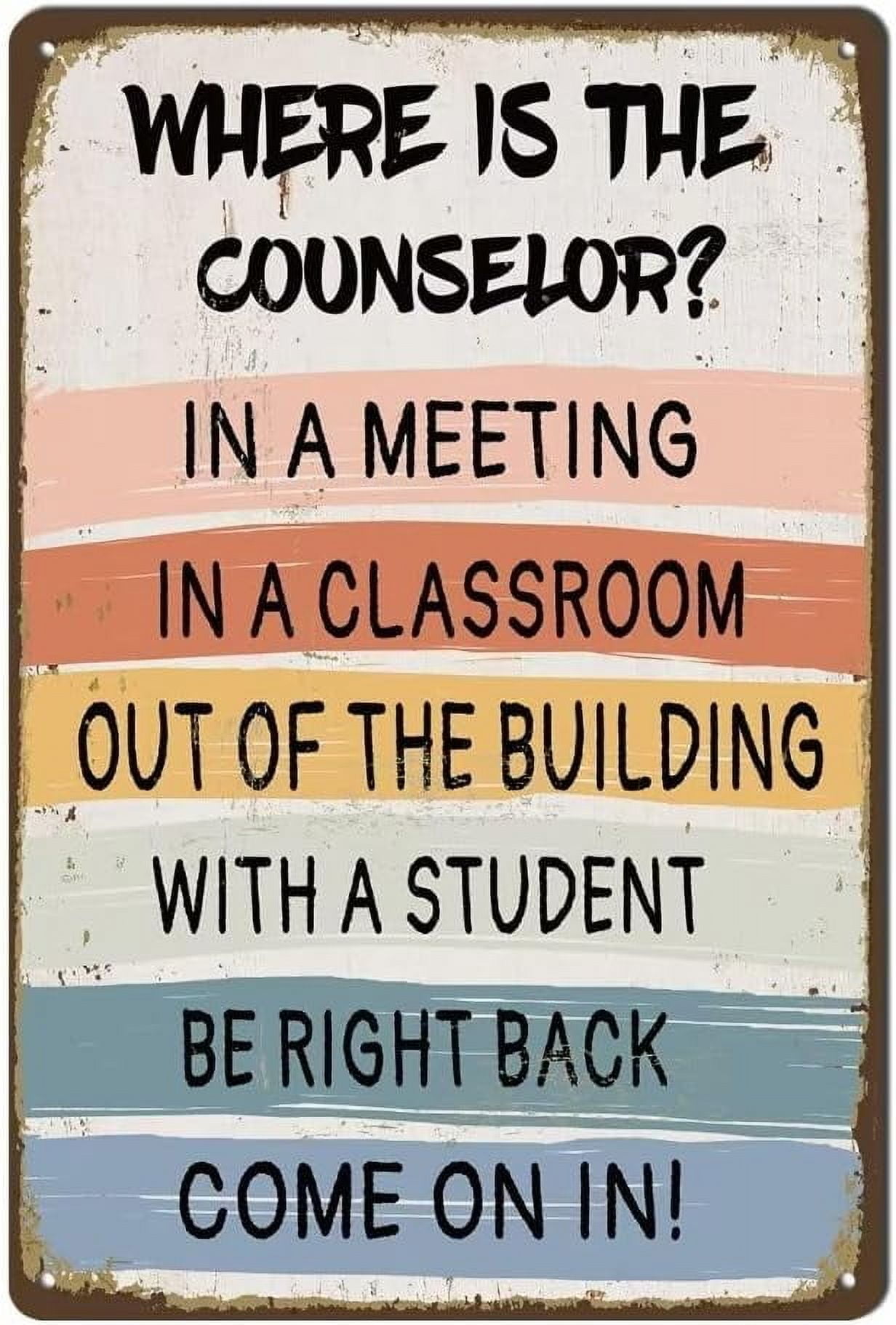 School Counselor Door Sign Where Is The Counselor Counseling Office ...
