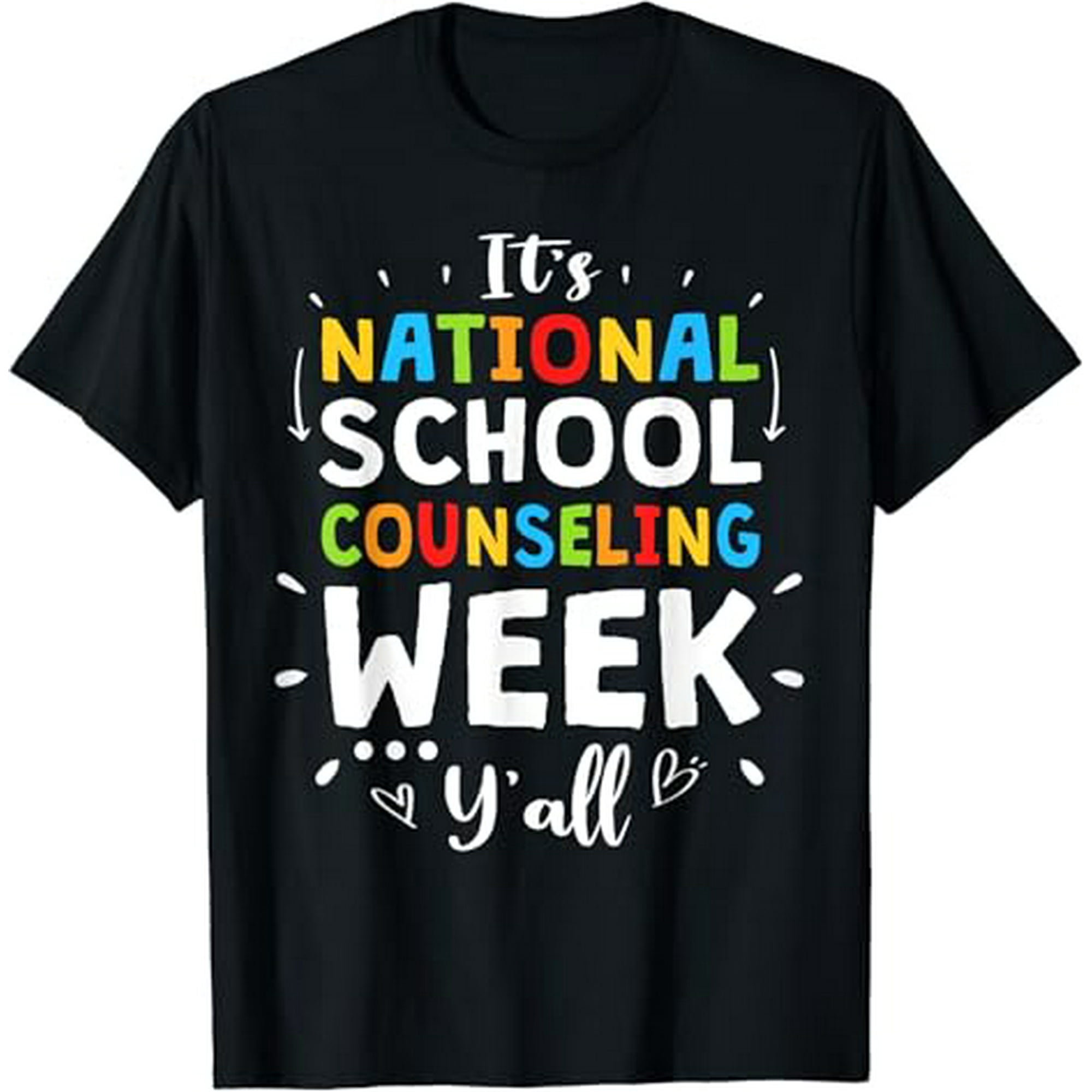 School Counselor Gifts National School Counseling Week Y'all T-Shirt ...