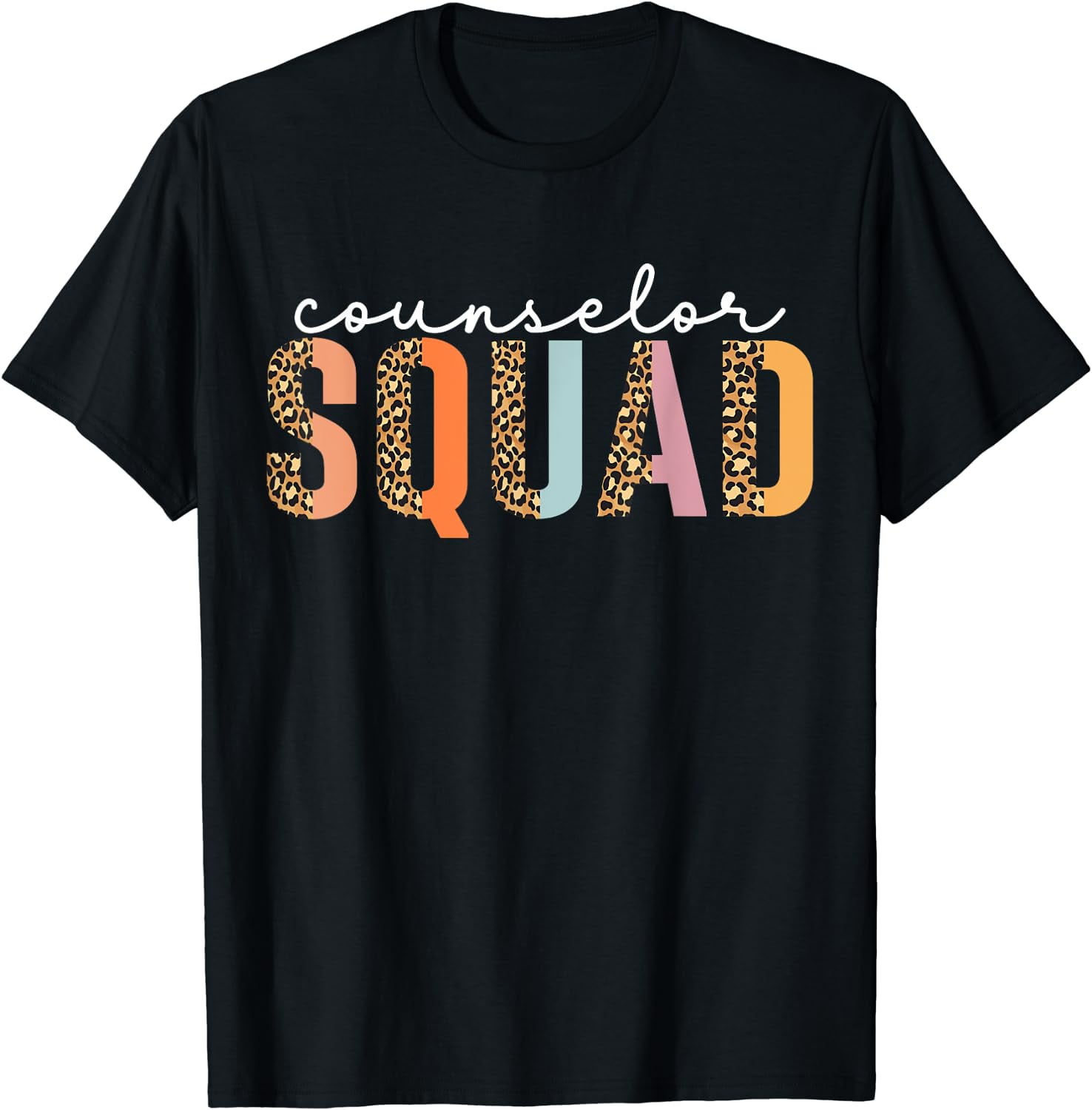 School Counselor Squad Guidance Counselor Counseling Team T-Shirt Black ...