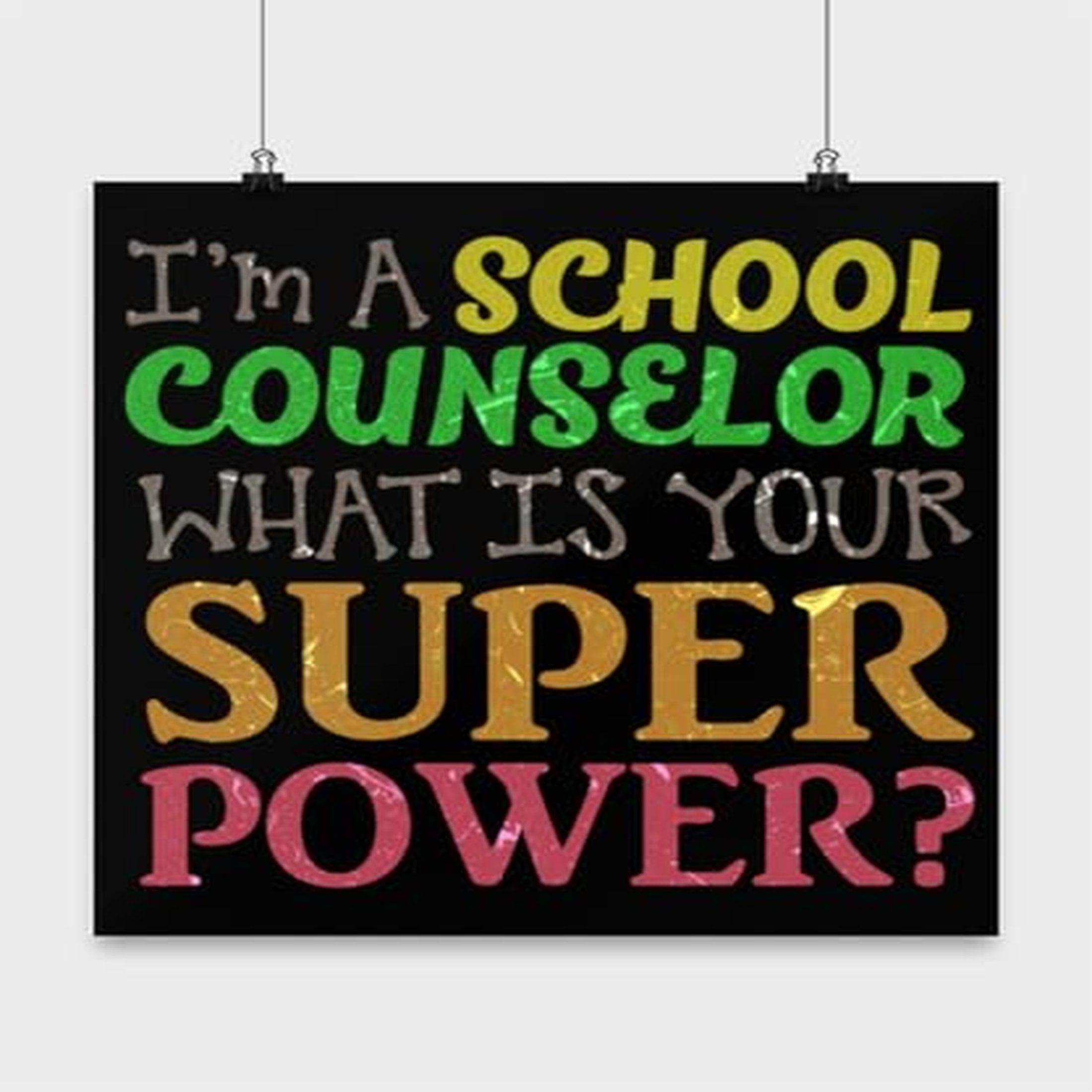 School Counselor Poster - 13x13 - Wall Art for Guidance Gift - Walmart.com
