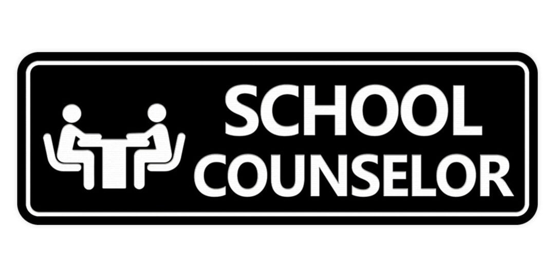 School Counselor Wall Or Door Sign Sign Stickers, 10X3 Inch Acrylic ...