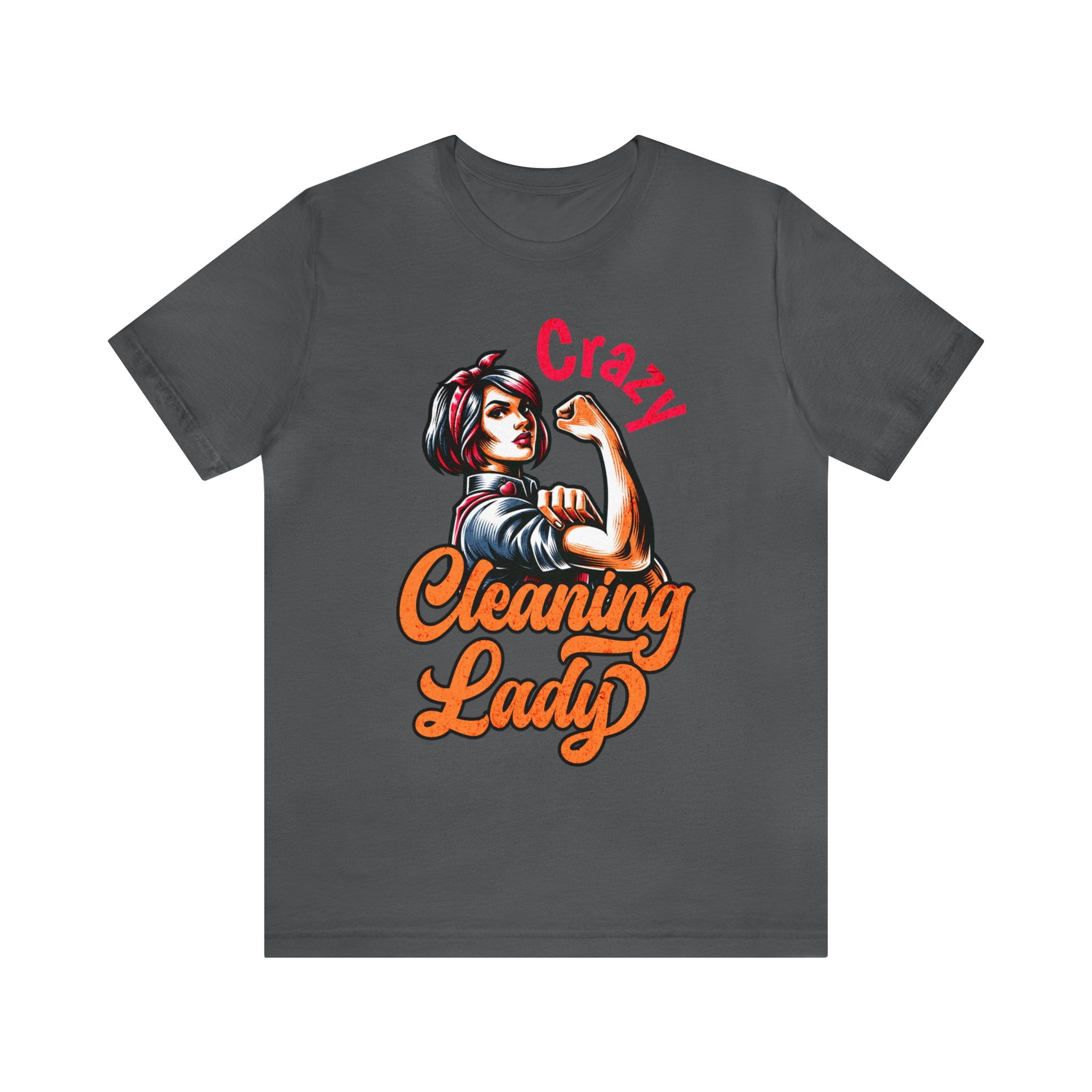 School Custodian Janitor Unisex T-Shirt, Crazy Cleaning Lady - Walmart.com