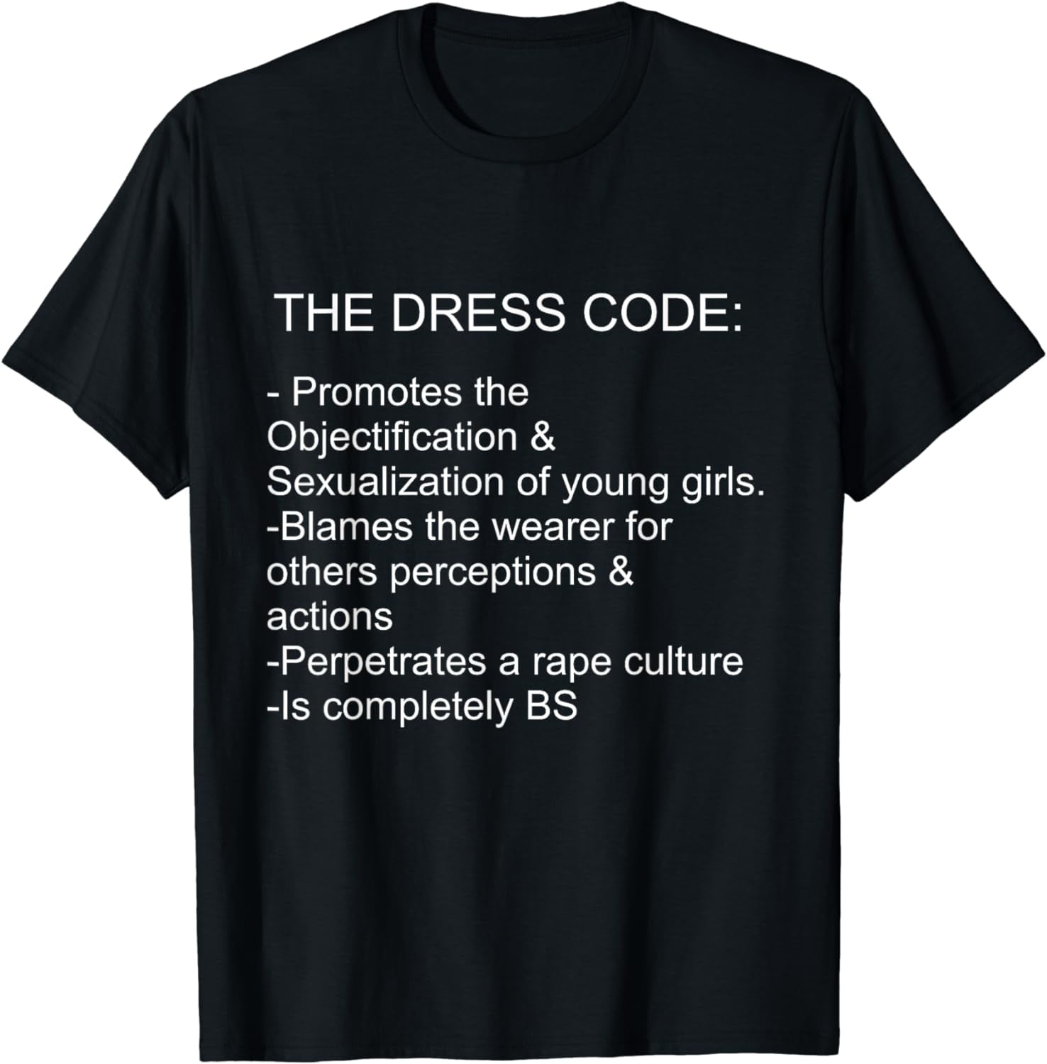 School Dress Code Protest T-Shirt - Walmart.com