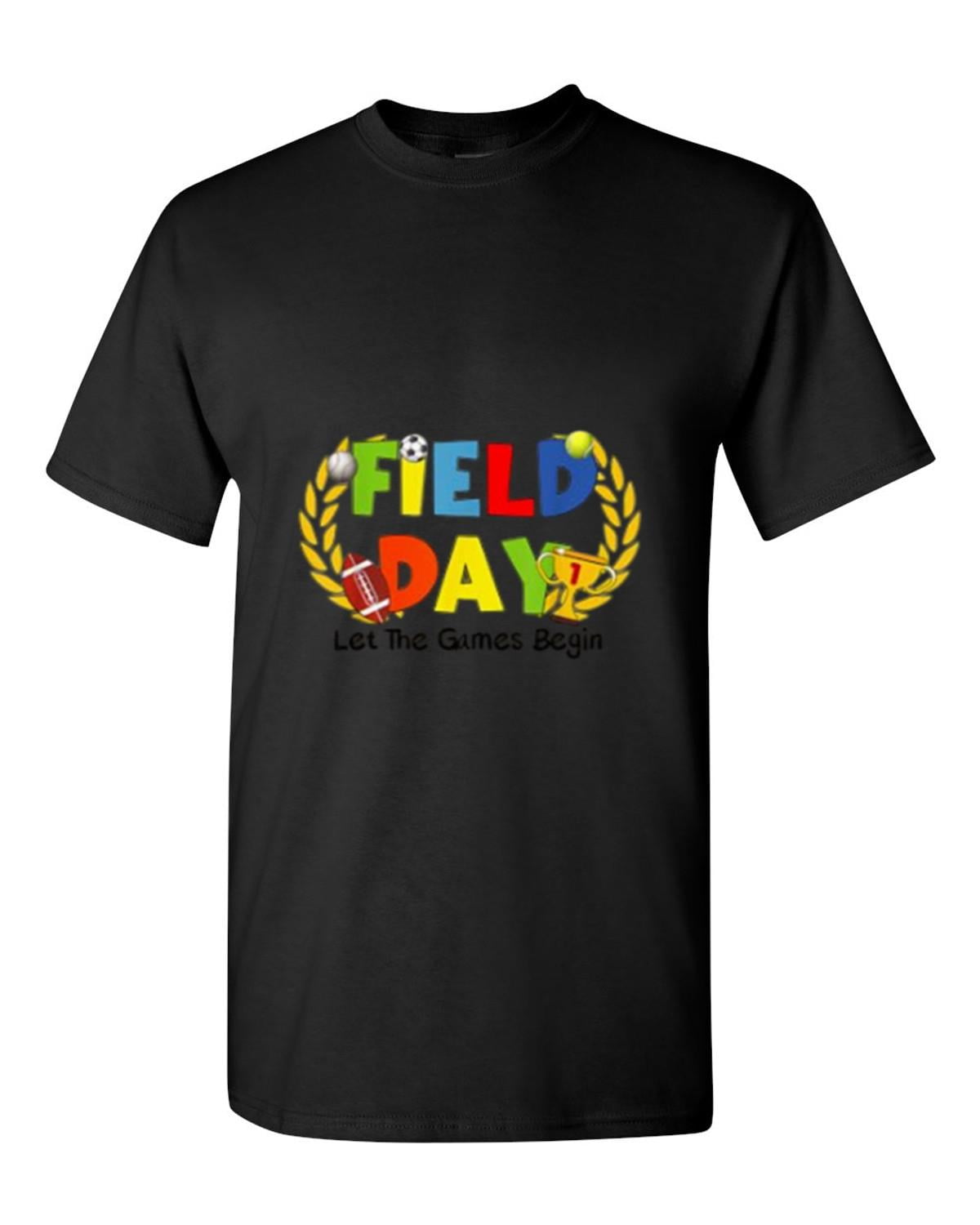 School Field Day Teacher Let The Games Begin Fun Matching Team T-Shirt ...