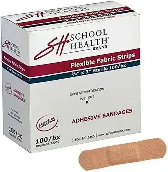 School Health - Adhesive Bandages, Comfortable Form-Fitting Protection ...