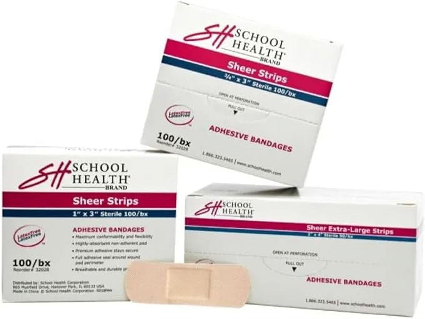 School Health - Adhesive Bandages, Sheer Strips, Protection & Wound ...