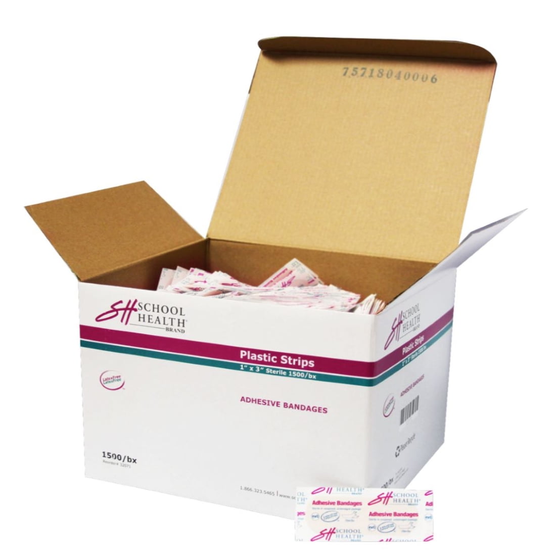 School Health Adhesive Bulk Bandages, Wound Care for Minor Cuts and ...