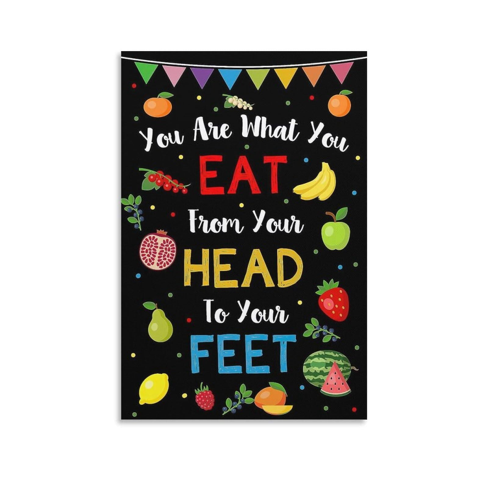 School Health Poster, Cafeteria Wall Art, Lunchroom Teacher Sign, 'You ...