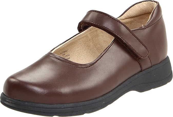 School Issue Prodigy 5100 Brown Mary Jane Uniform Shoe (Toddler/Little ...