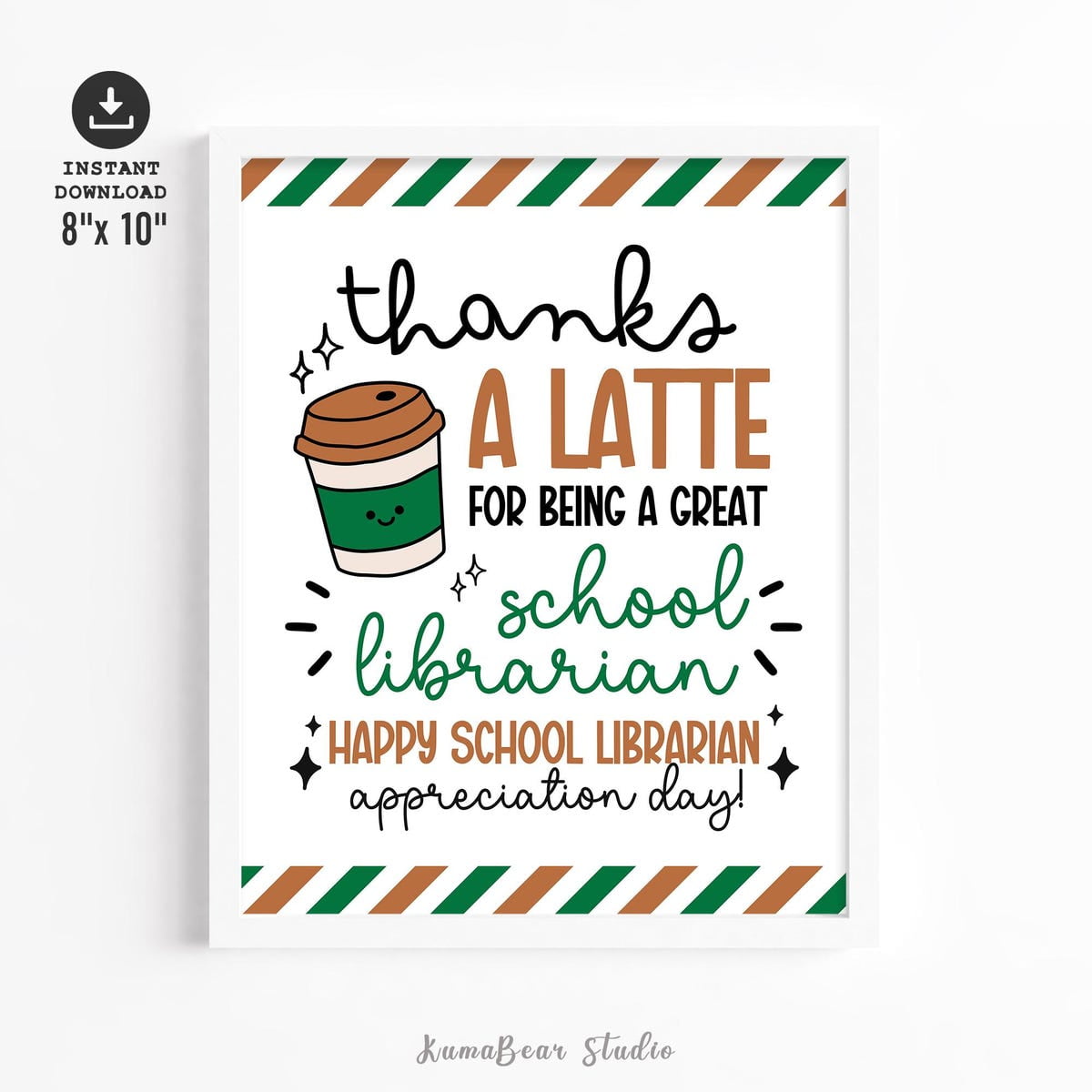 School Librarian Appreciation Day Sign Printable, School Librarian Day ...