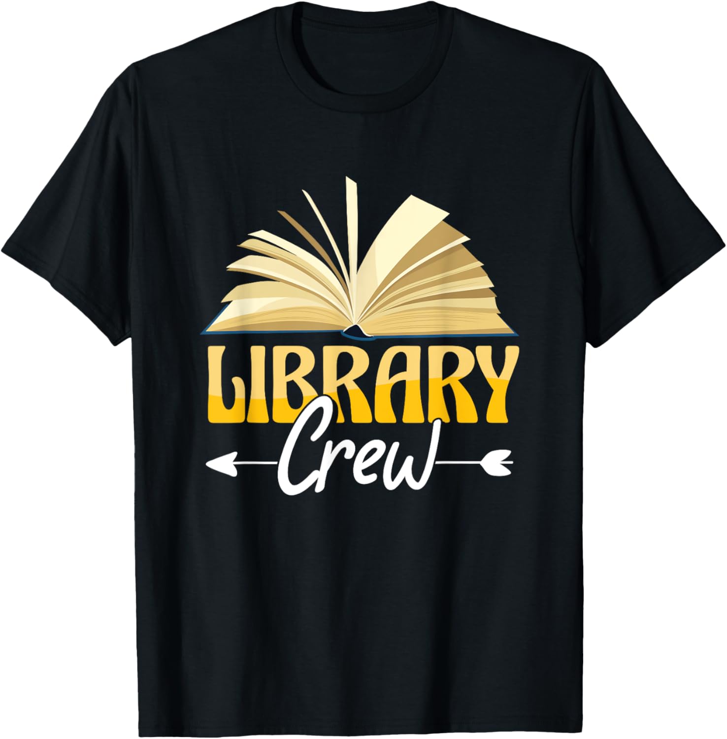 School Librarian Book Lover Back To School Library Crew T-Shirt ...
