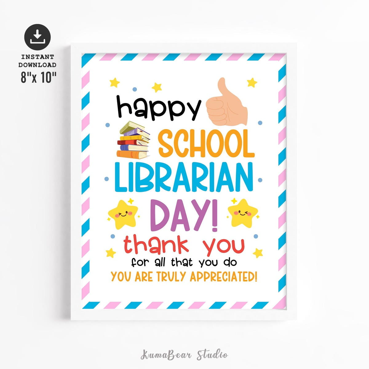 School Librarian Sign Printable, School Librarian Appreciation Day ...