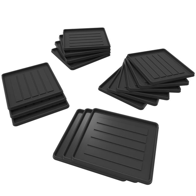 School Locker & Office Cubicle Boot Tray, Black - Pack of 18 - Walmart.com